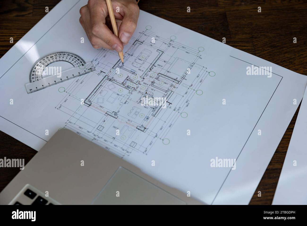 Architect house design drawing hi-res stock photography and images - Alamy