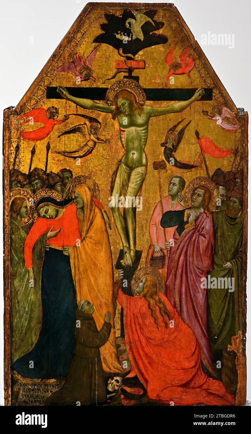 Crucifixion by Roberto de Odorisio, 14th Century, Saint Francis Church ...