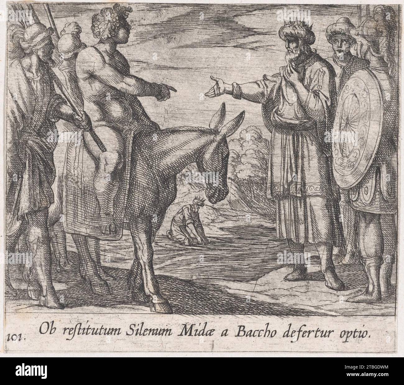 Plate 101: Bacchus Granting Midas's Wish (Ob restitutum Silenum Midae a ...