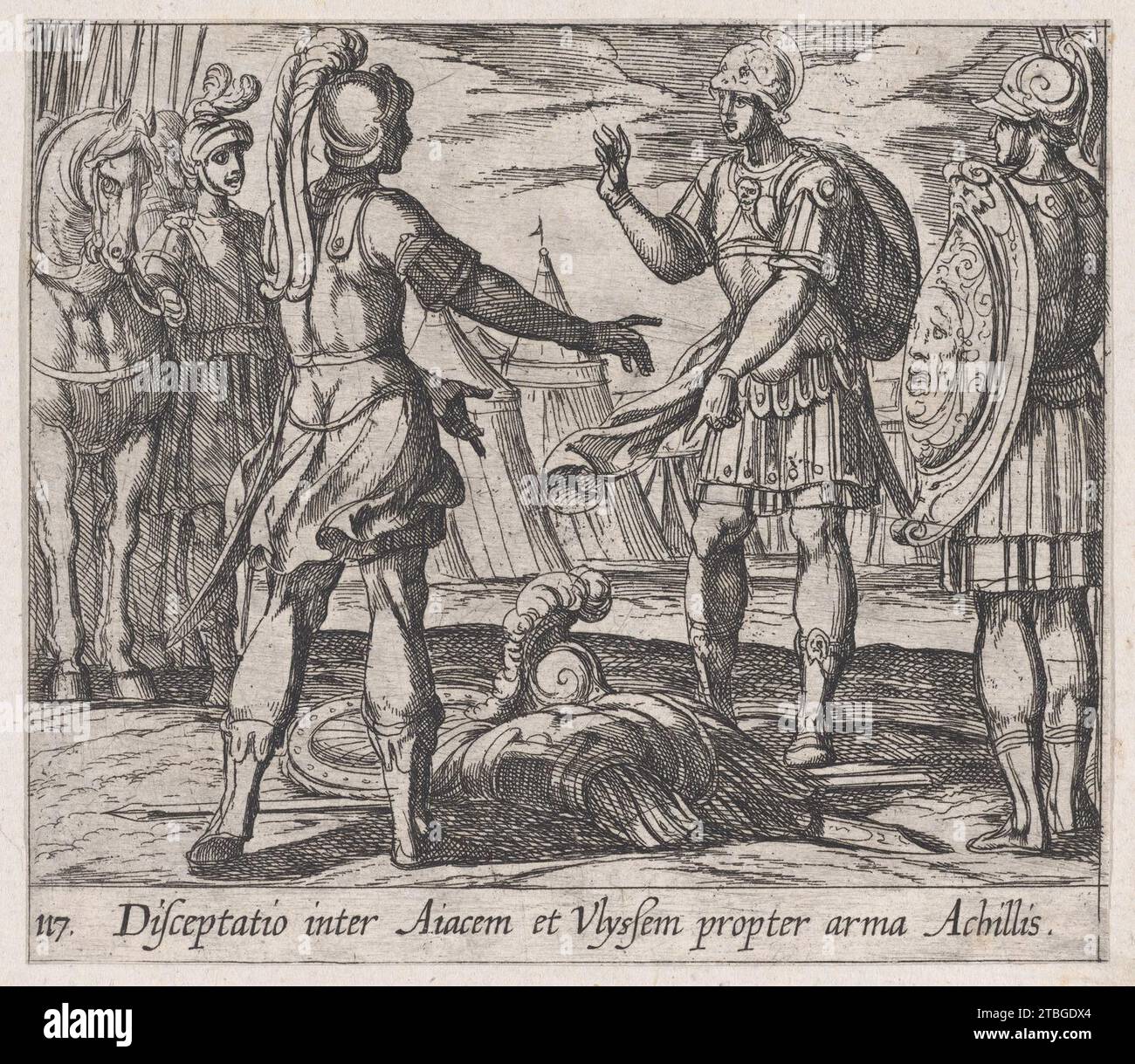 Plate 117: The Dispute over Achilles' Armor (Disceptatio inter Aiacem ...