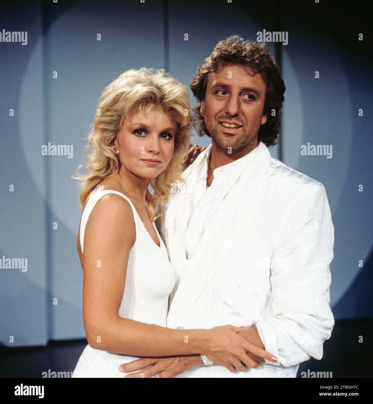 Bo Andersen, aka Gry Johansen, dänische Pop Sängerin, mit Bernie Paul ...