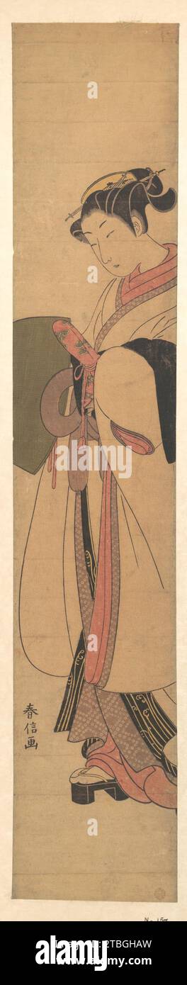 A Girl as a Komuso 1914 by Suzuki Harunobu Stock Photo - Alamy