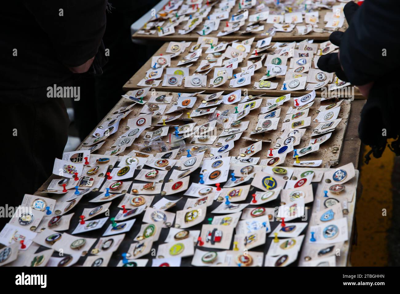 Football pin badges hi-res stock photography and images - Alamy