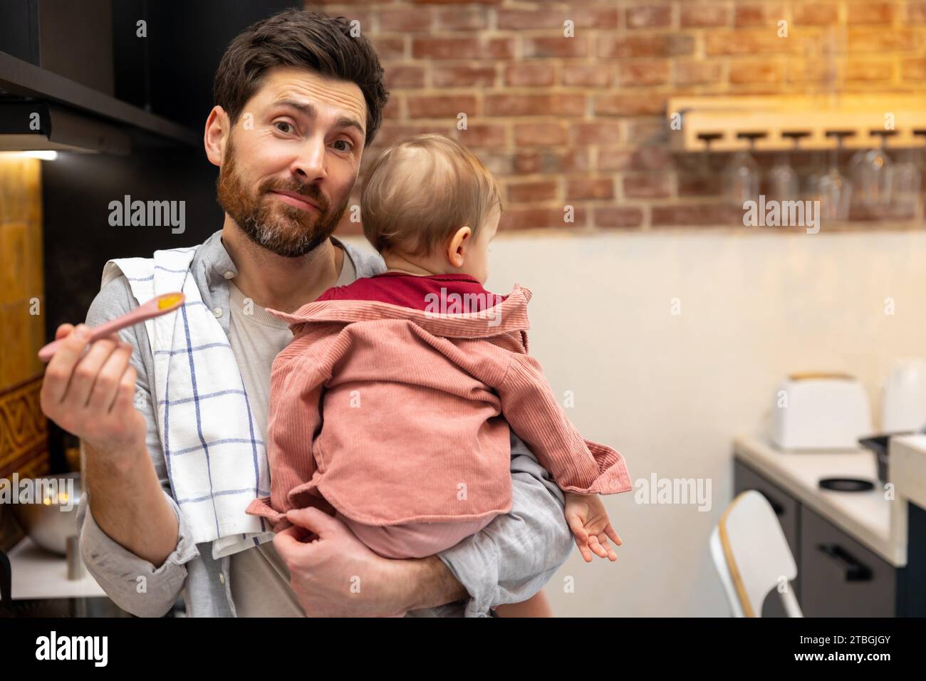 Man confused with drink hi-res stock photography and images - Alamy