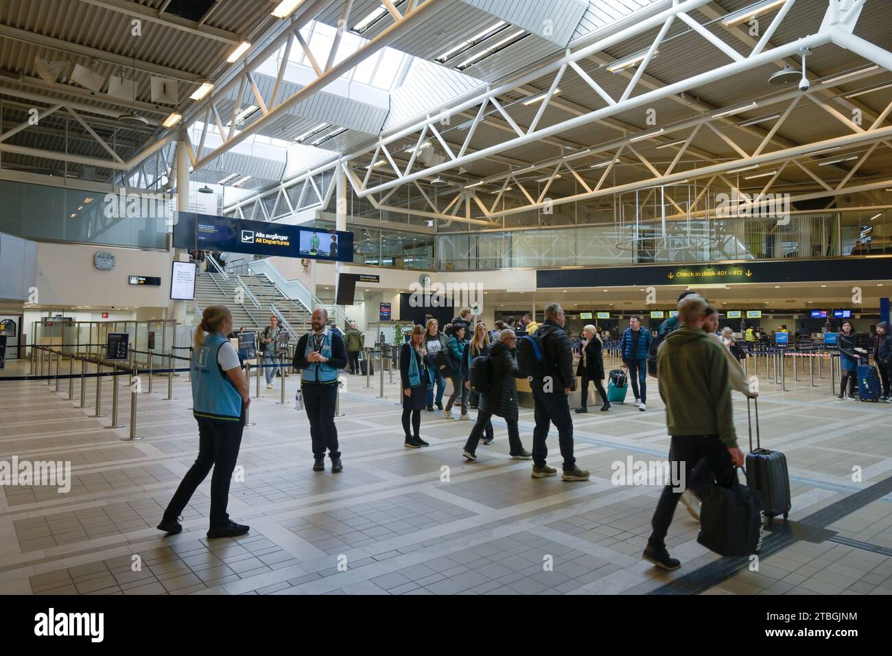 Abfertigungshalle, Checkin, Abflug, Arlanda Airport, Stockholm ...
