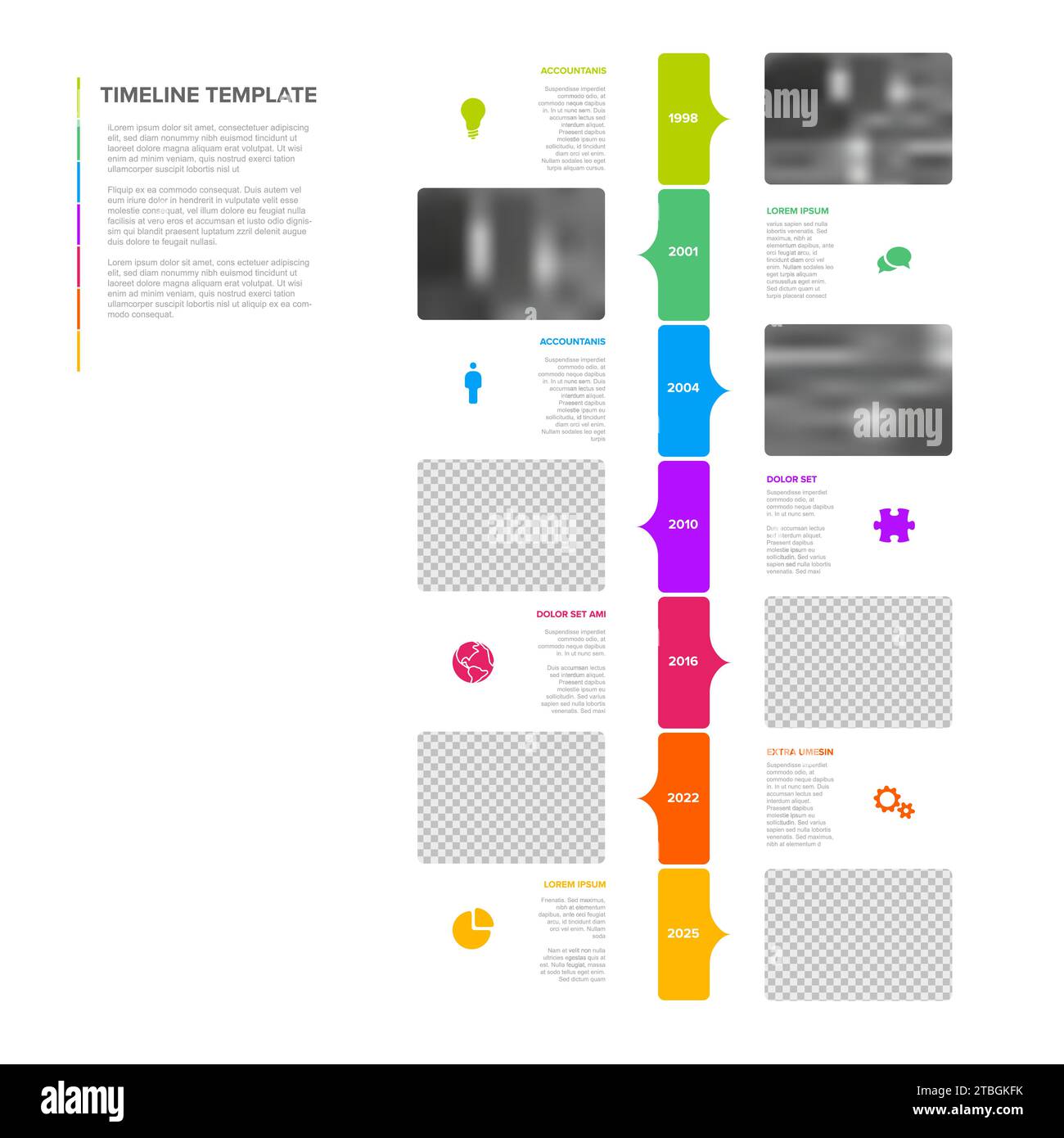 Vector multipurpose vertical simple light progress timeline steps ...