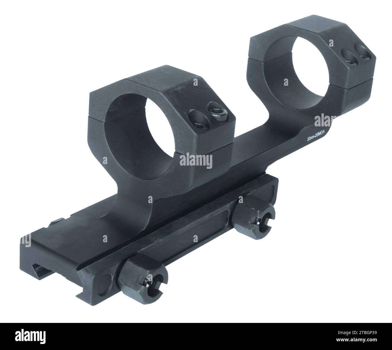 20 MOA base for mounting a high magnification rifle scope on a firearm ...