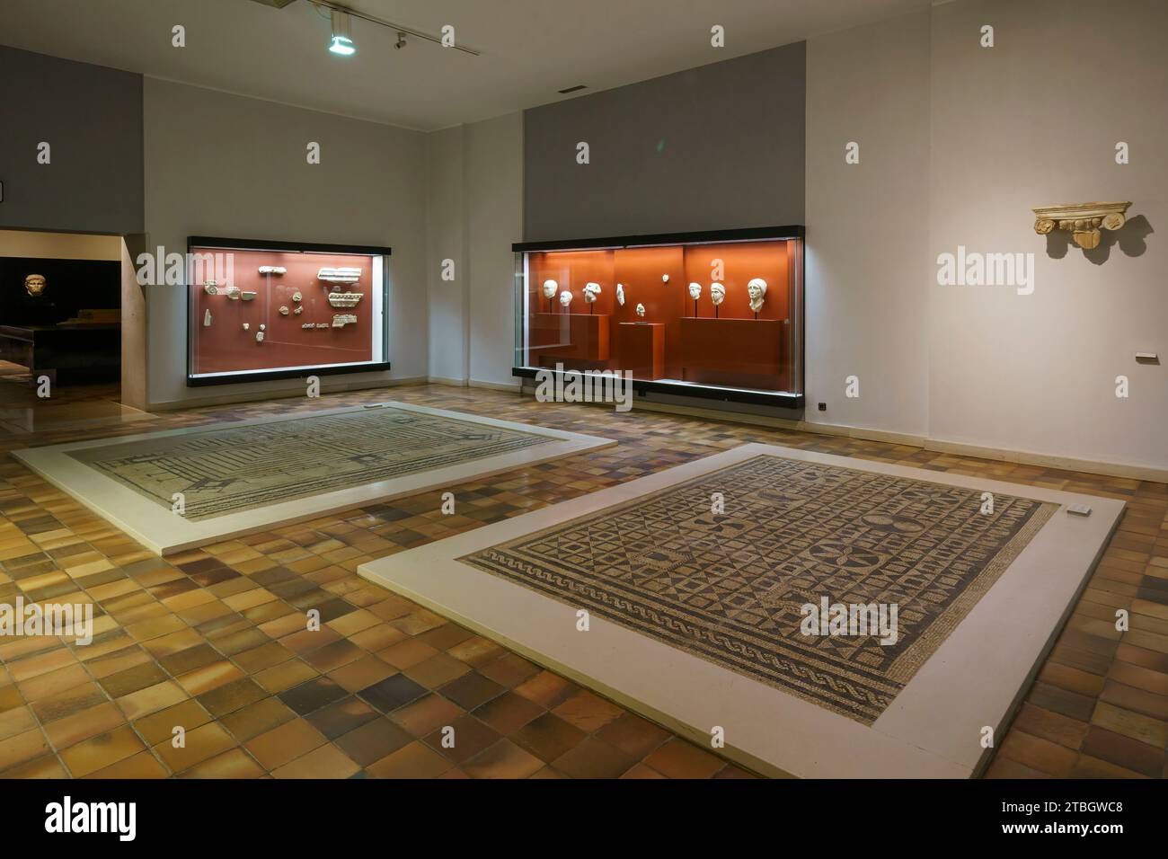 Roman artifacts at the Monographic Museum in Conímbriga, Portugal ...