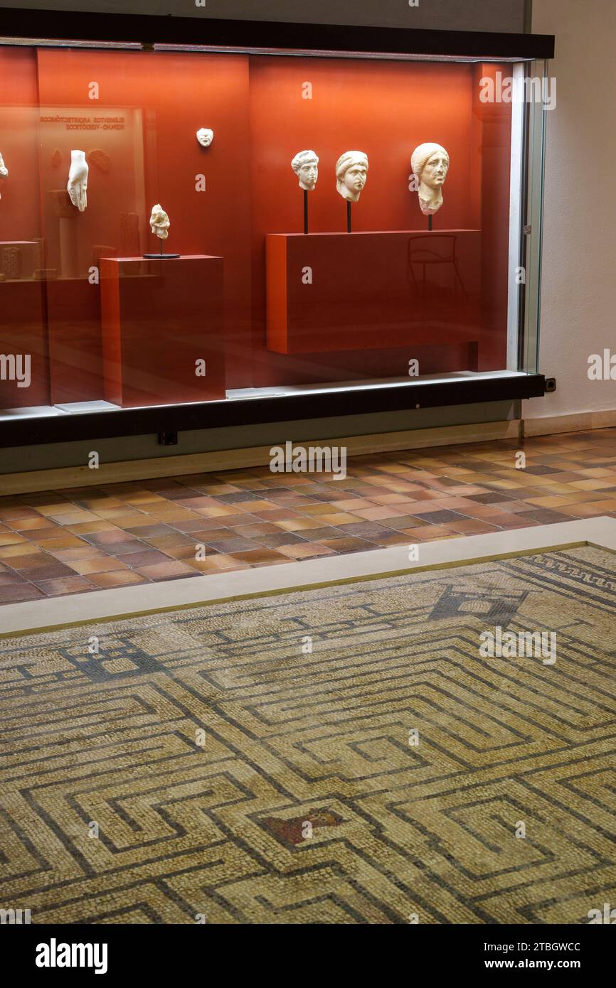 Roman artifacts at the Monographic Museum in Conímbriga, Portugal ...