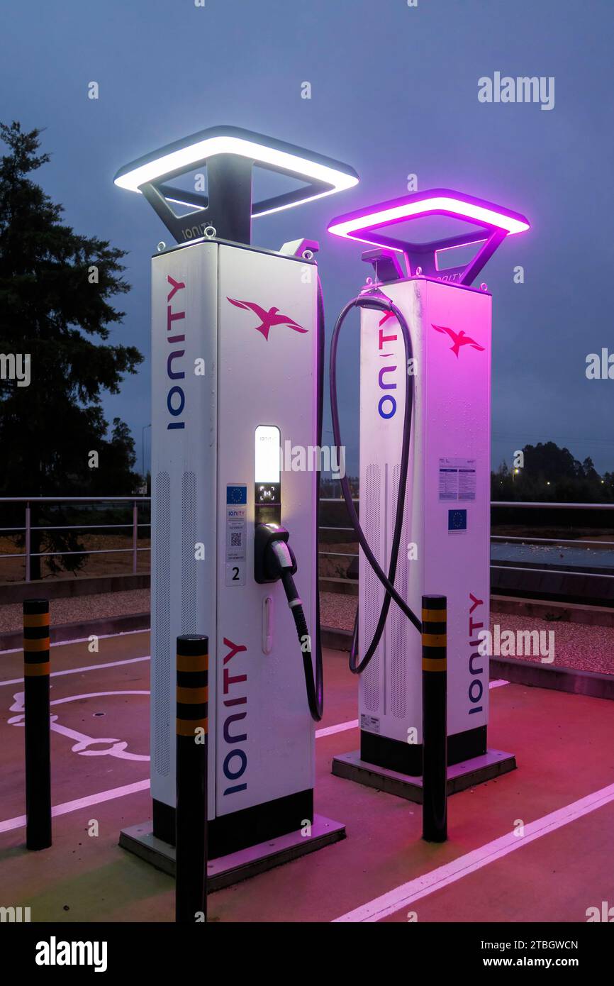 Ionity electric car charging stations Stock Photo - Alamy
