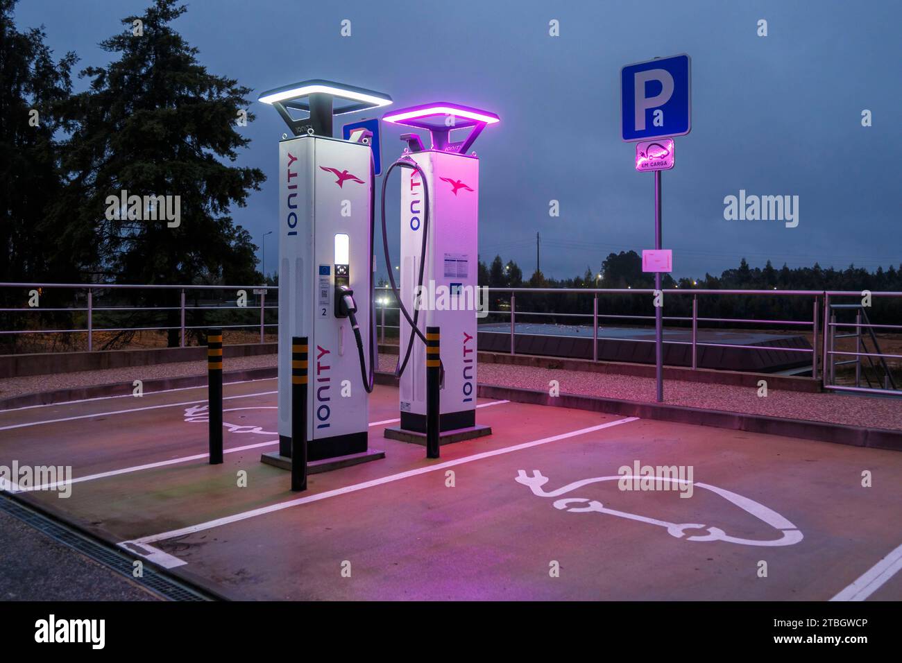 Ionity electric car charging stations Stock Photo - Alamy