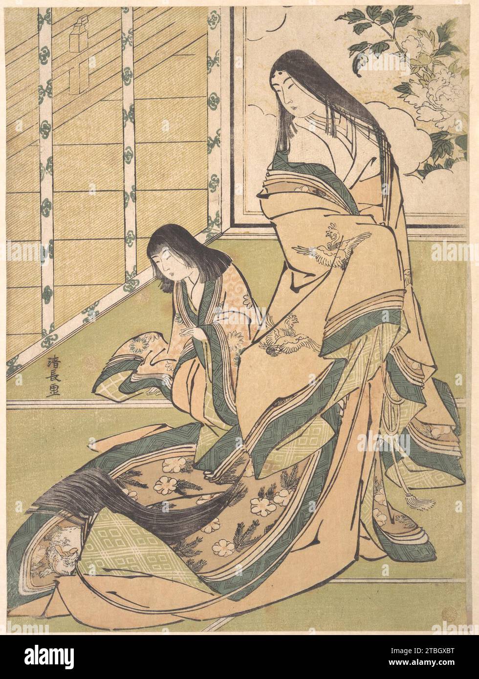 The Third Princess (Onna San no Miya) 1911 by Torii Kiyonaga Stock ...