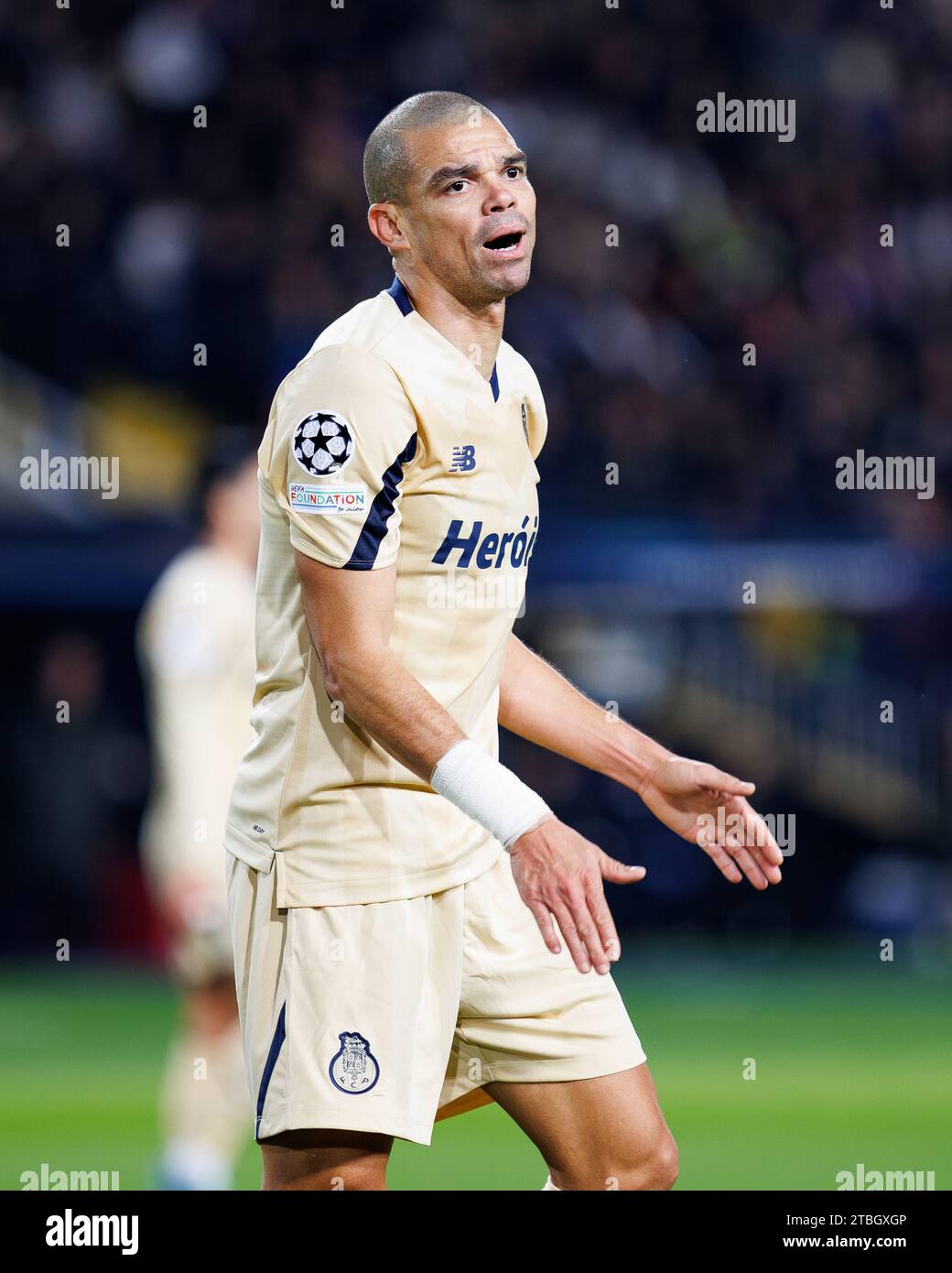 BARCELONA - NOV 28: Pepe in action during the Champions League match ...