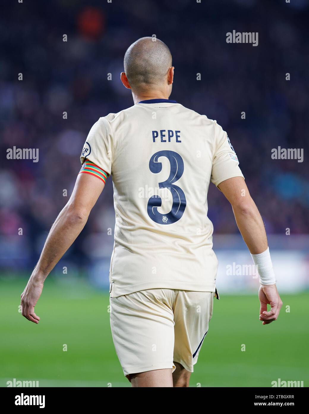 BARCELONA - NOV 28: Pepe in action during the Champions League match ...