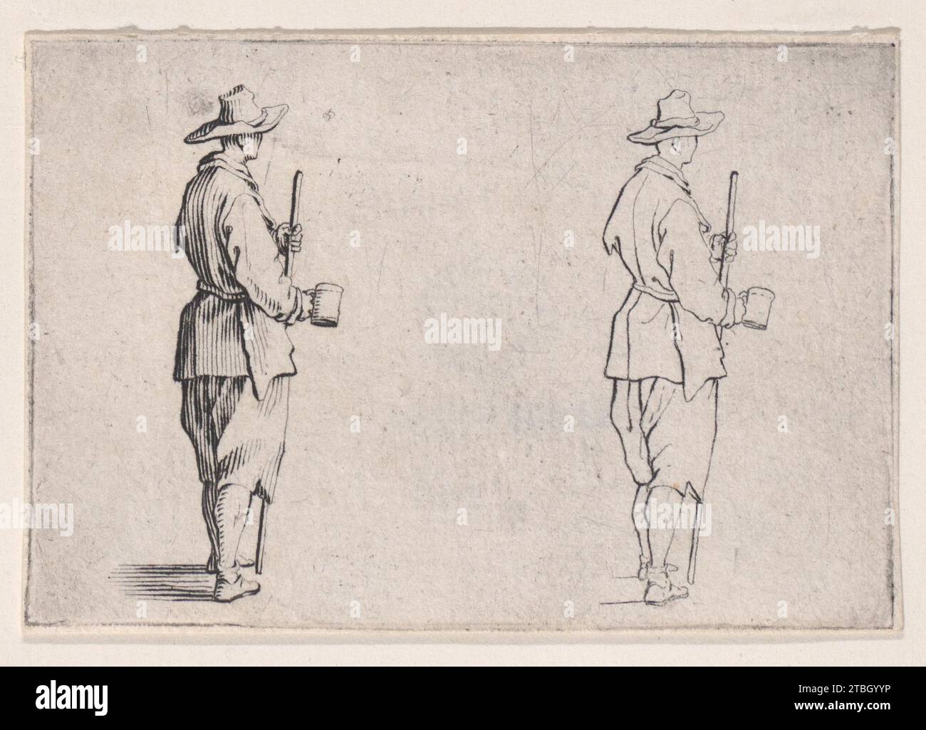 Le Paysan Tenant un Gobelet (The Peasant Holding a Cup), from Les ...