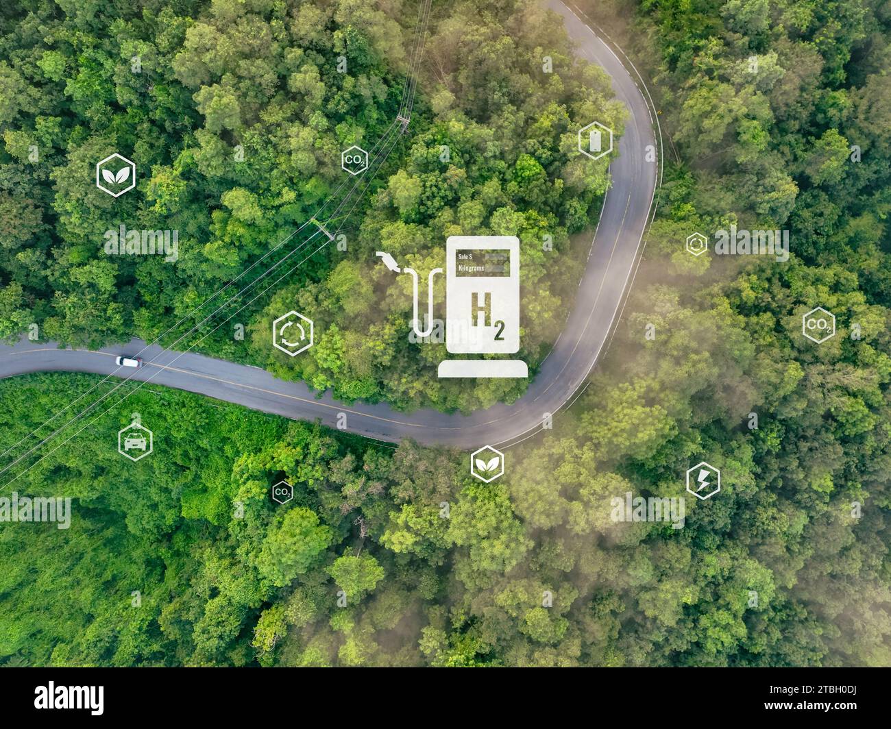 Green hydrogen concept. Sustainable renewable energy. Hydrogen Fuel ...