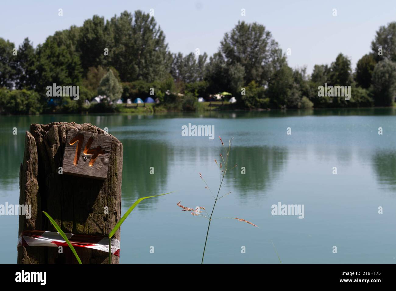 Lakes in the middle of crop fields on the Padan plains Stock Photo - Alamy