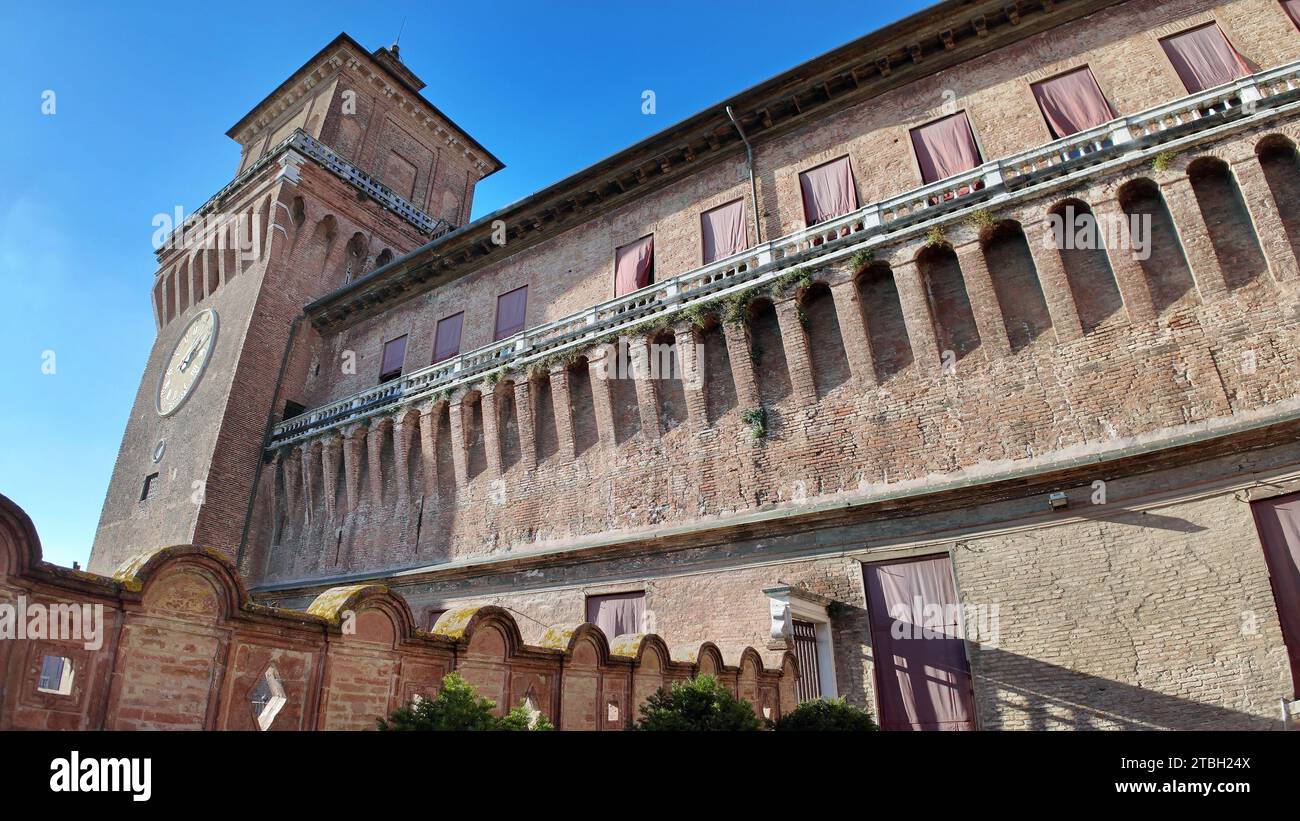 Ferrara Castle, known as Castello Estense, a medieval fortress in ...