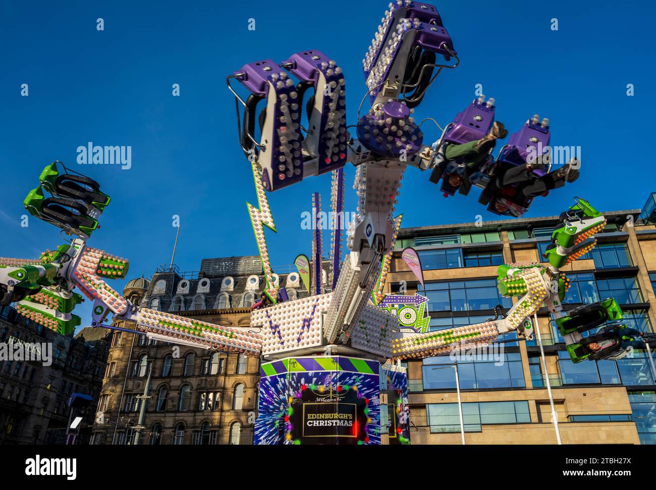 Techno Power ride at Edinburgh's Christmas 2023 – in Princes Street ...