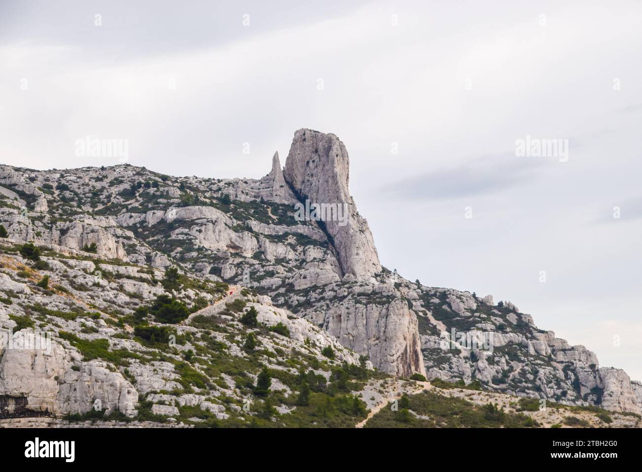 Rock formations at Calanques National Park next to Marseille, South of ...
