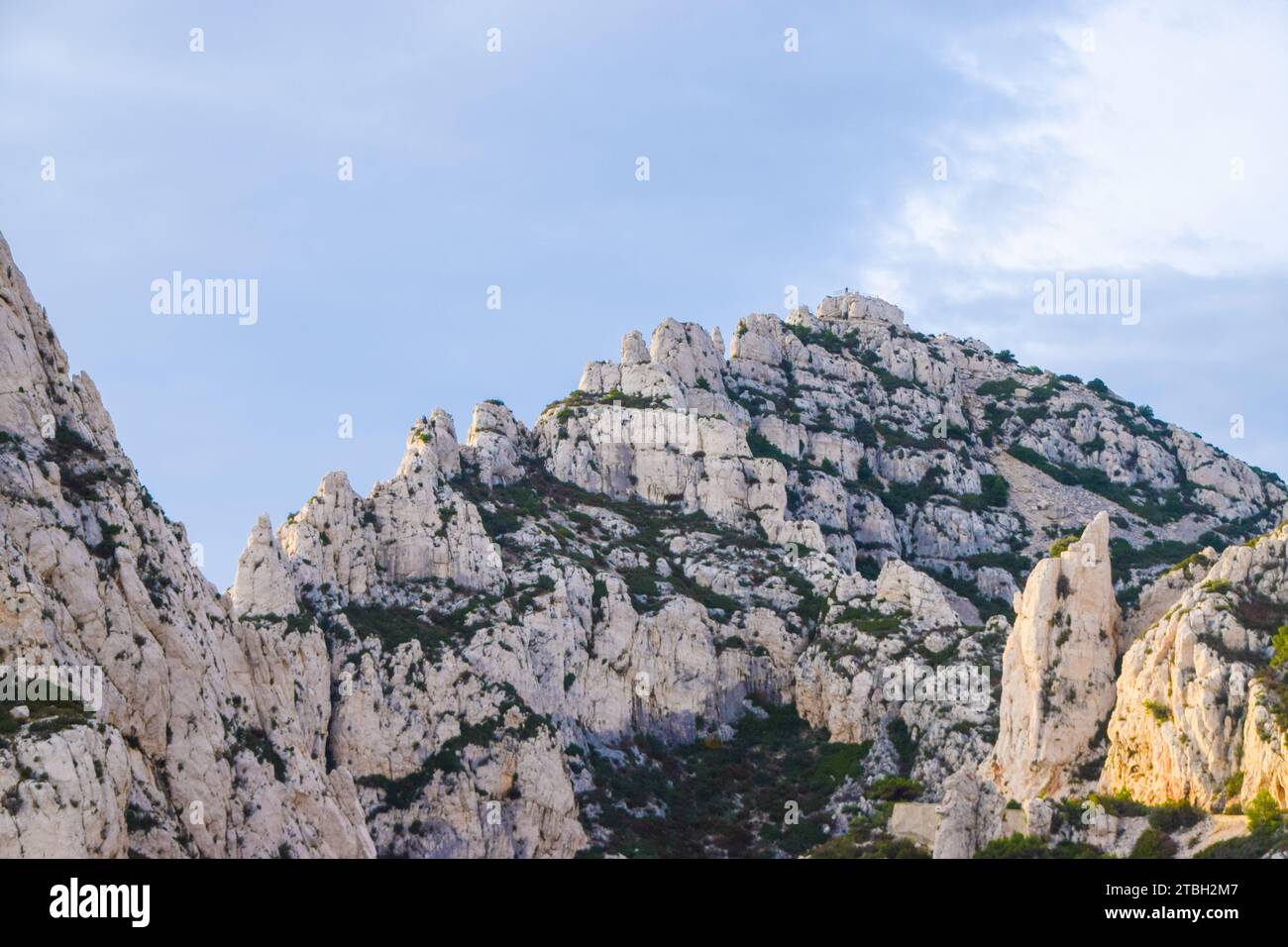 Rock formations at Calanques National Park next to Marseille, South of ...