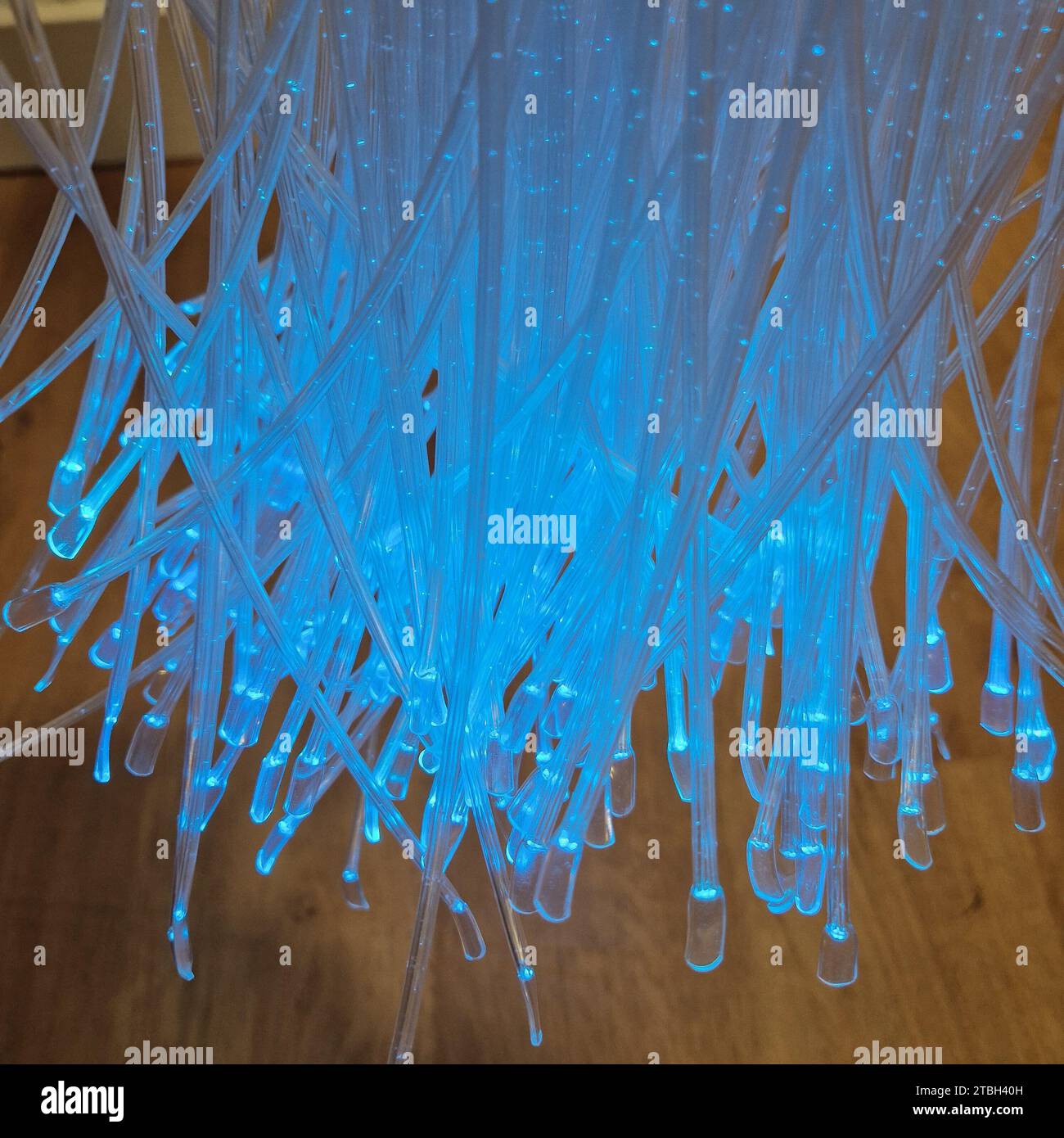 Colored luminous fibers, France Stock Photo - Alamy