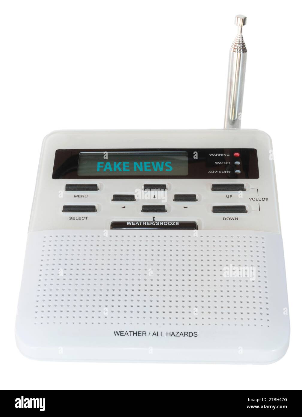 Digital weather and hazards radio that has digitally received a fake ...