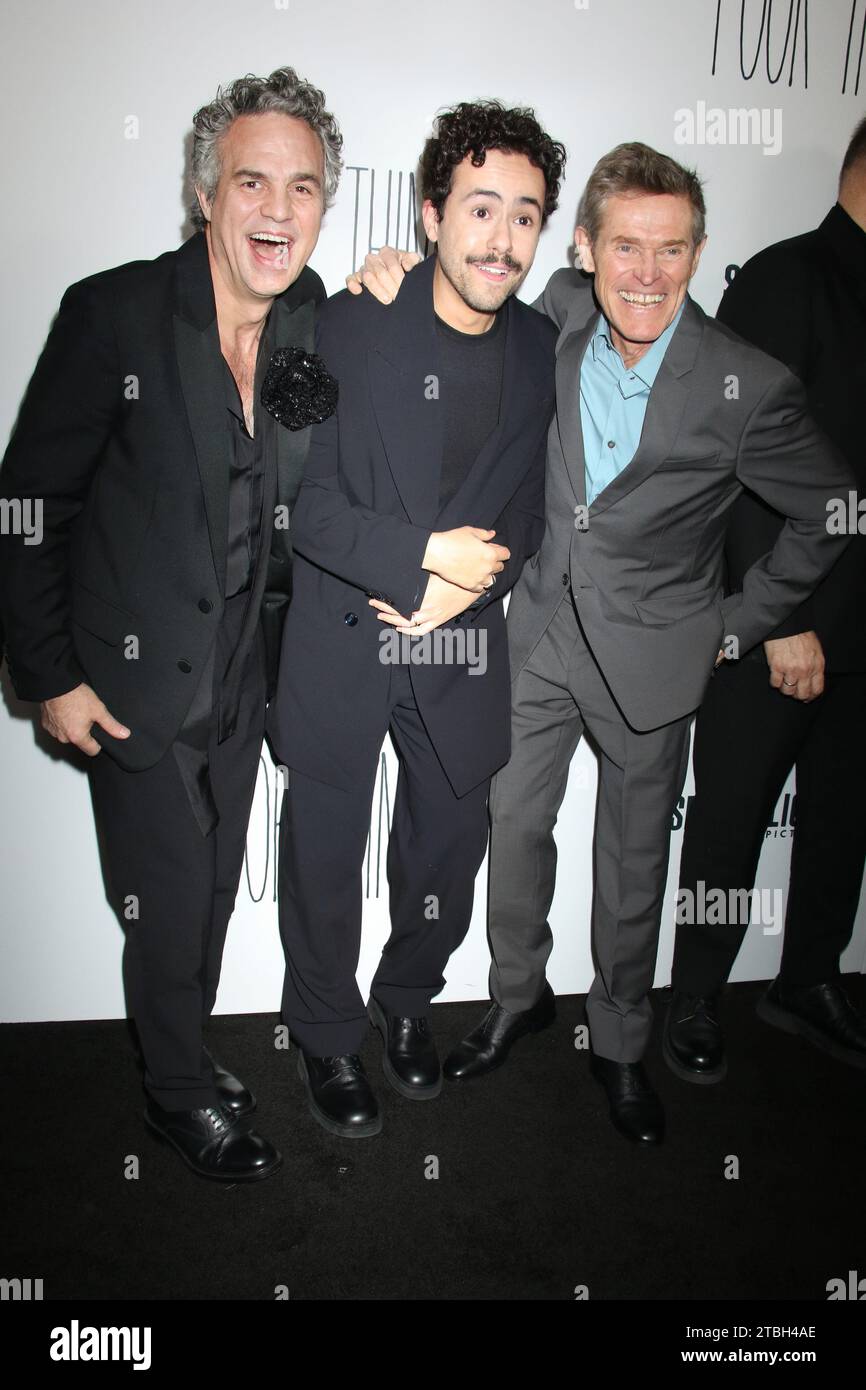 New York, NY, USA. 6th Dec, 2023. Mark Ruffalo, Ramy Youssef and Willem ...