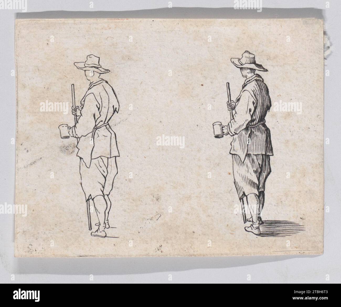 Reverse Copy of Le Paysan Tenant un Gobelet (The Peasant Holding a Cup ...