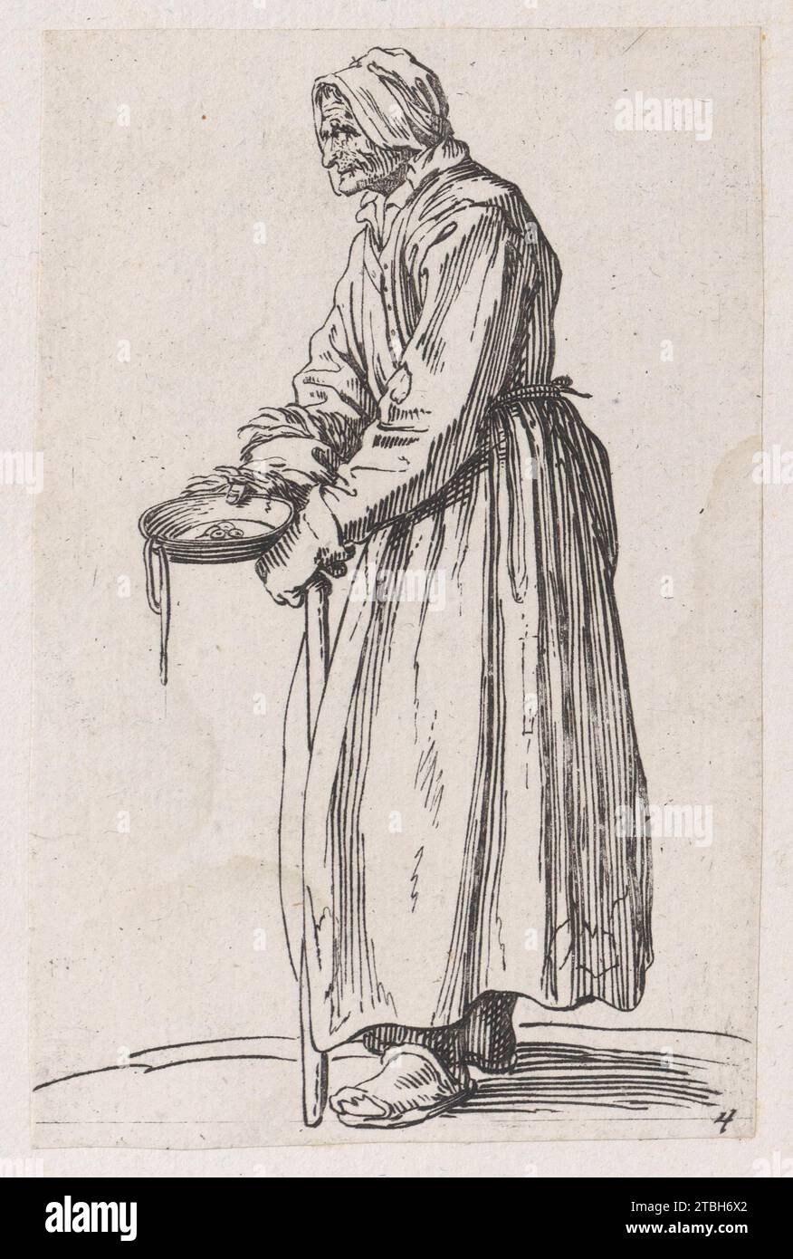 Reverse Copy of La Mendiante a La Sebille (The Female Beggar with The ...