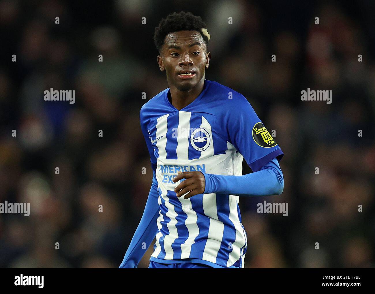 Brighton and Hove, UK. 6th Dec, 2023. Simon Adingra of Brighton and ...