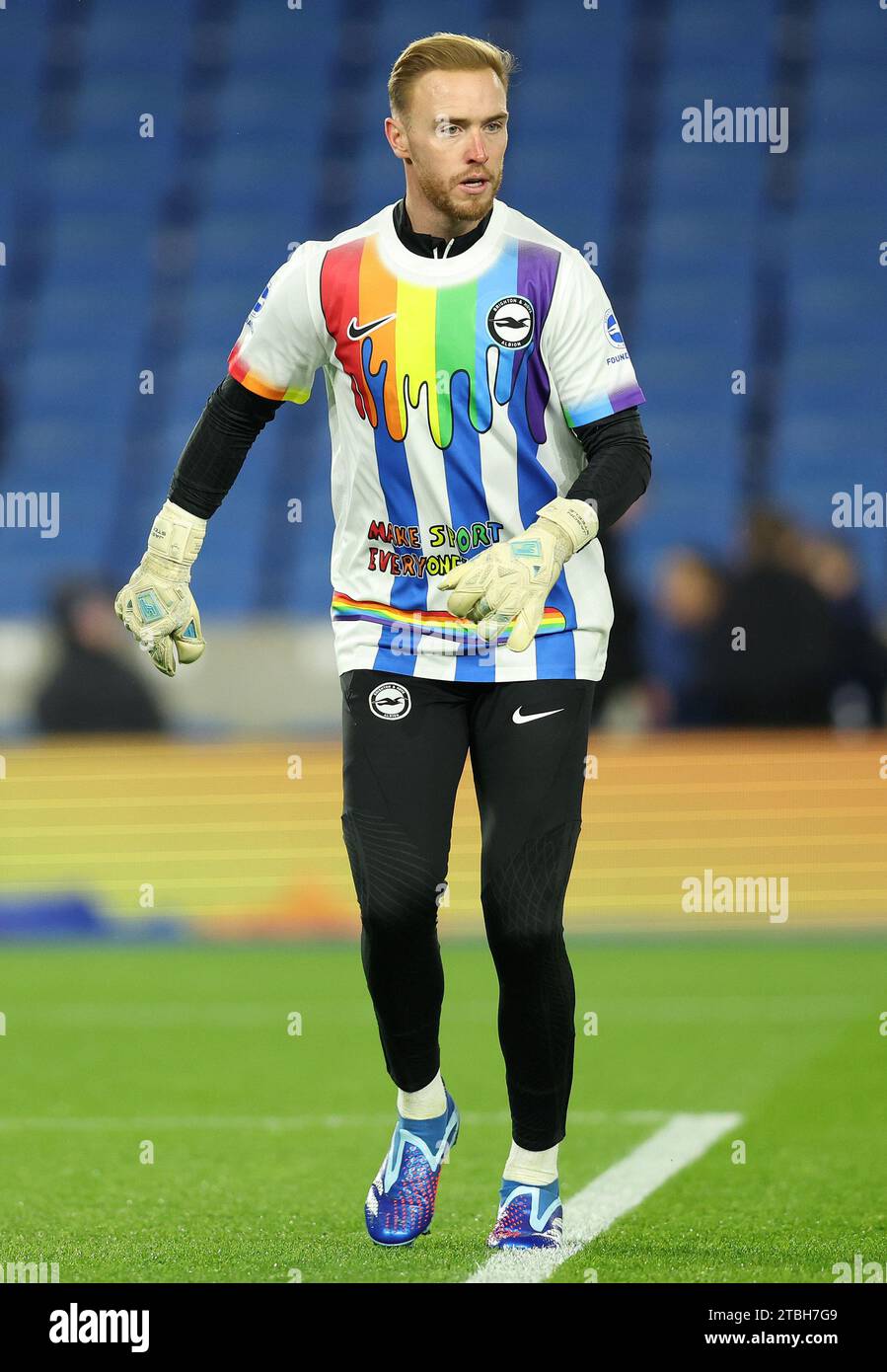 Brighton and Hove, UK. 6th Dec, 2023. Jason Steele of Brighton and Hove ...