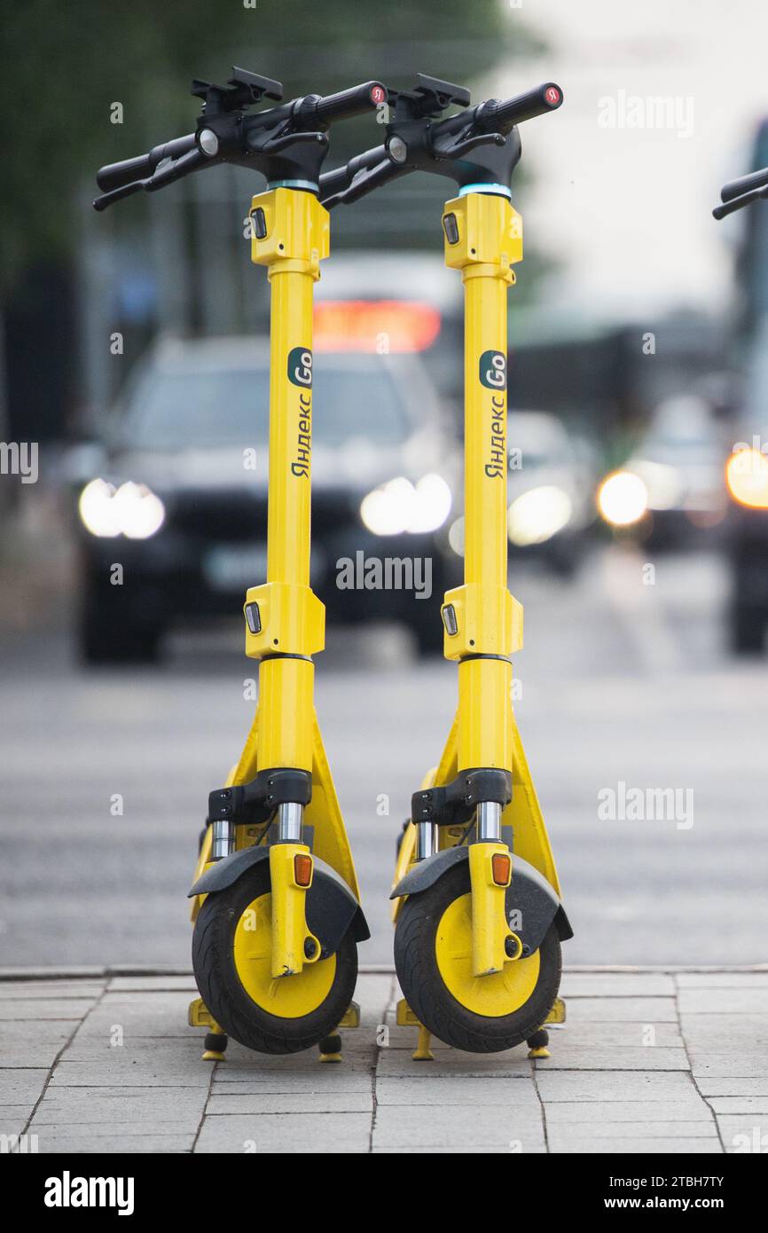 Kick sharing by Yandex Go, Electric scooter convenient transport for ...