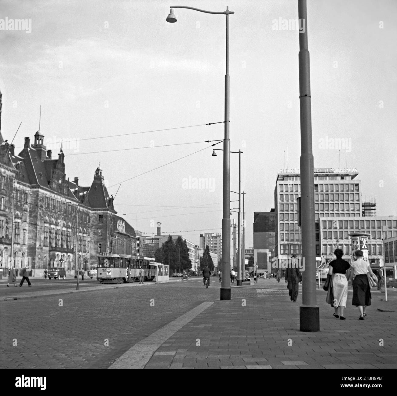 A street view of Rotterdam in 1955 – this was photographed looking ...