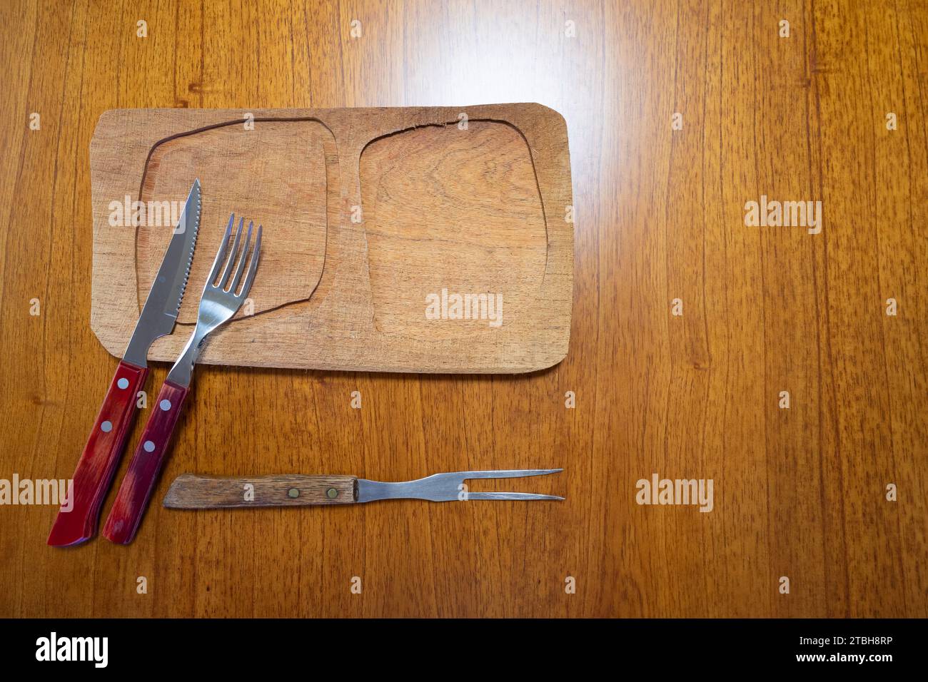 Stylish cutlery fork knife hi-res stock photography and images - Alamy