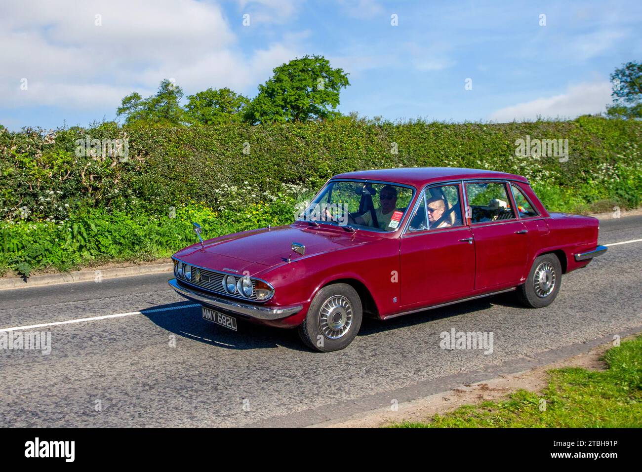 1972 70s seventies Red Triumph 2000 1998 cc 4dr saloon; Vintage ...