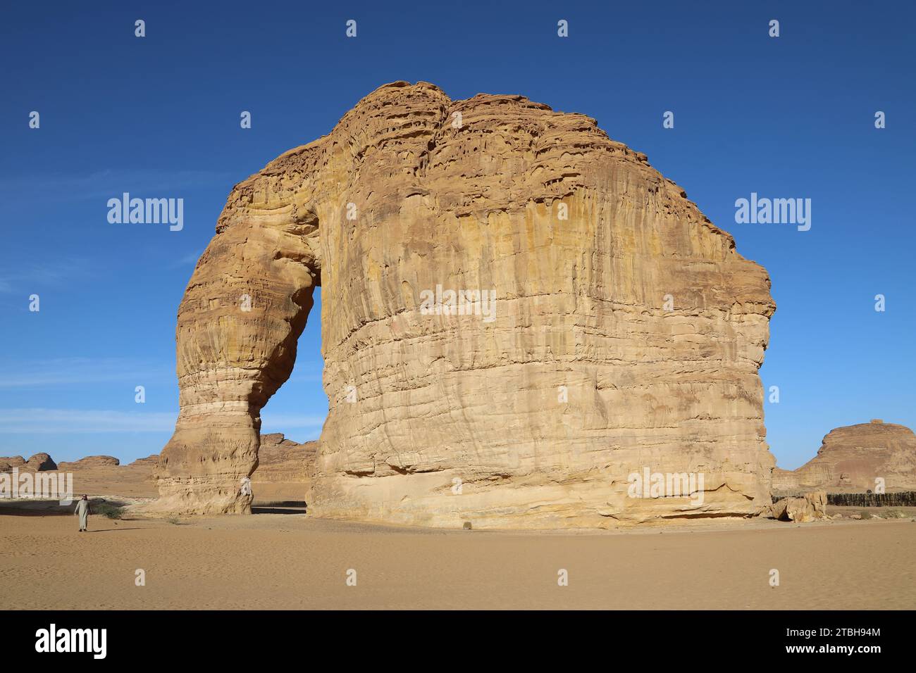 Elephant Rock in the desert of Saudi Arabia Stock Photo - Alamy