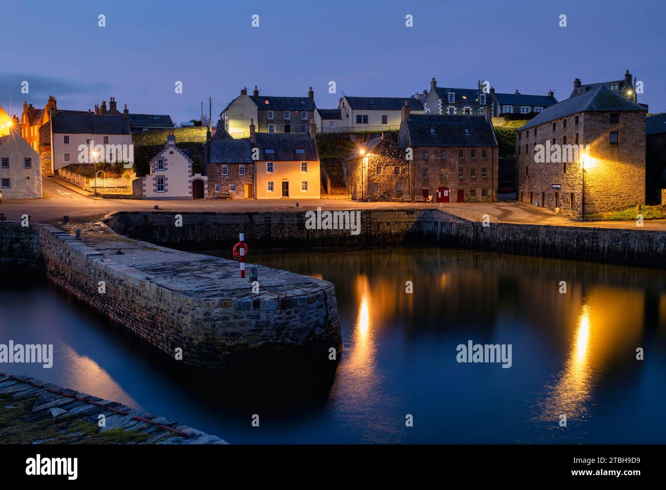 Portsoy historic harbour at dawn. Aberdeenshire, Scotland Stock Photo ...
