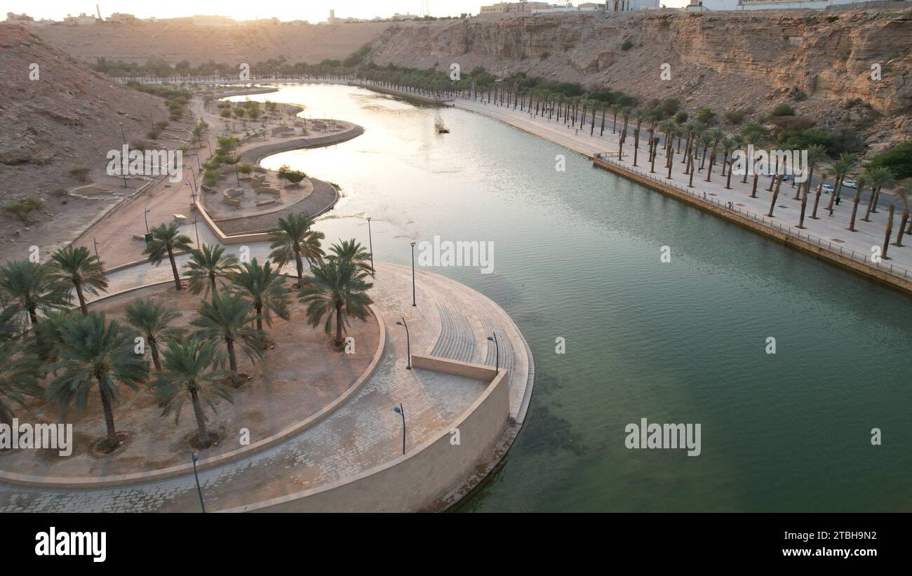Riyadh, Saudi Arabia. 15th Oct, 2022. A general view of Wadi Namar Dam ...