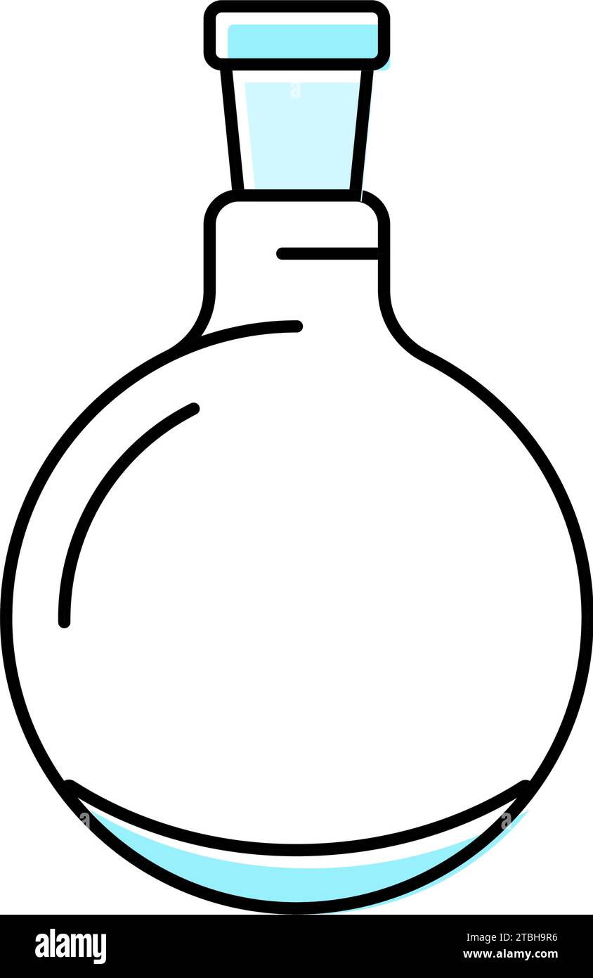 Laboratory glassware round bottomed Stock Vector Images - Alamy
