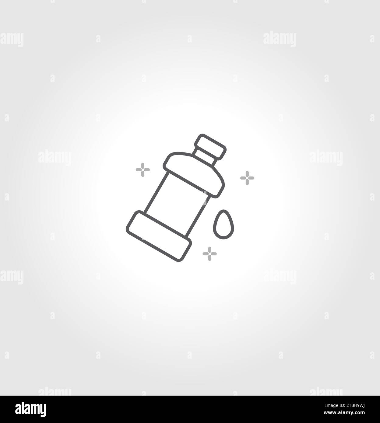 mouthwash icon. Thin, Light Regular And Bold style design isolated on white background Stock ...