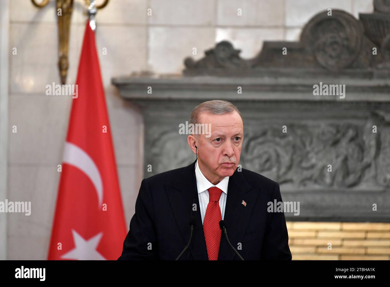 Turkey's President Recep Tayyip Erdogan makes statements with Greece's ...