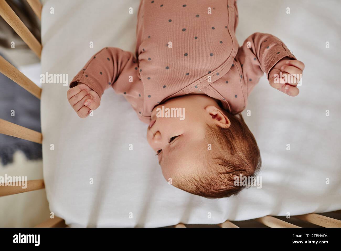 Awake baby cot hi-res stock photography and images - Alamy