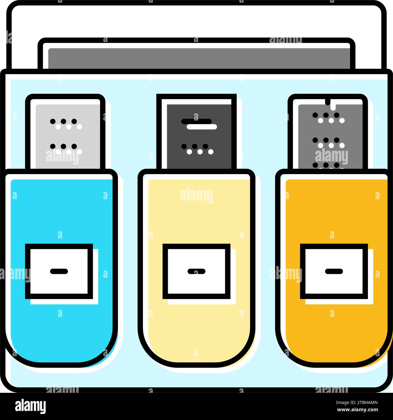 remote organizer living room color icon vector illustration Stock ...