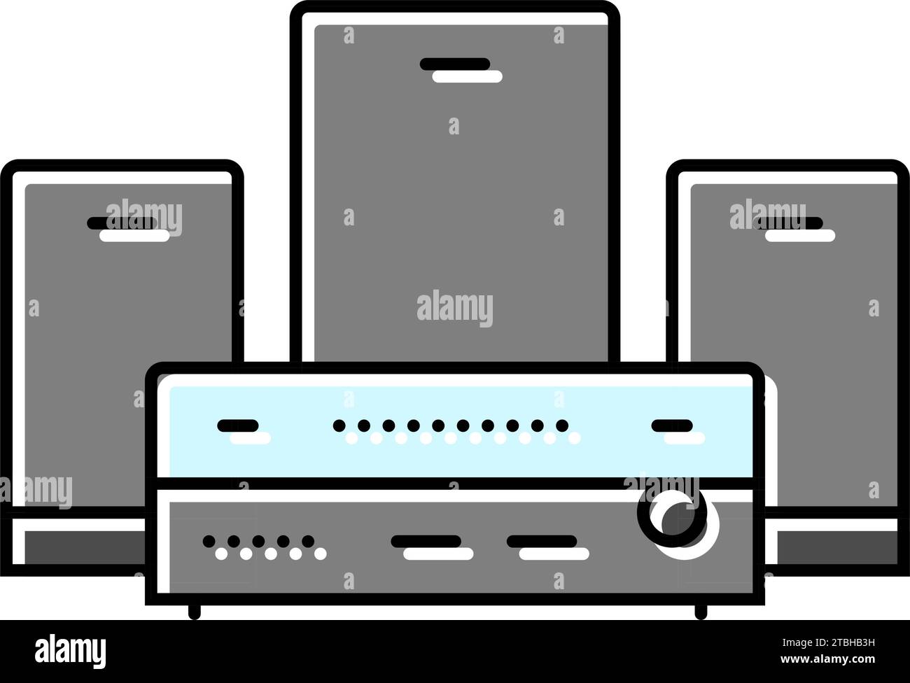 sound system living room color icon vector illustration Stock Vector ...