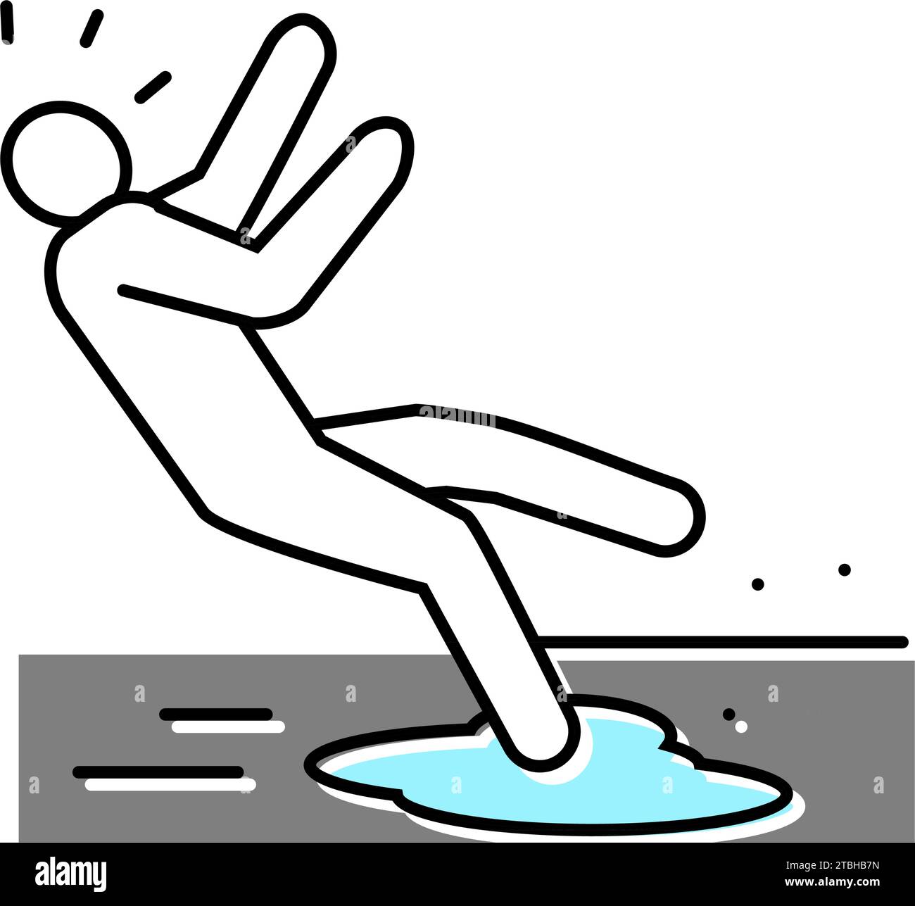 Slipped down Stock Vector Images - Alamy