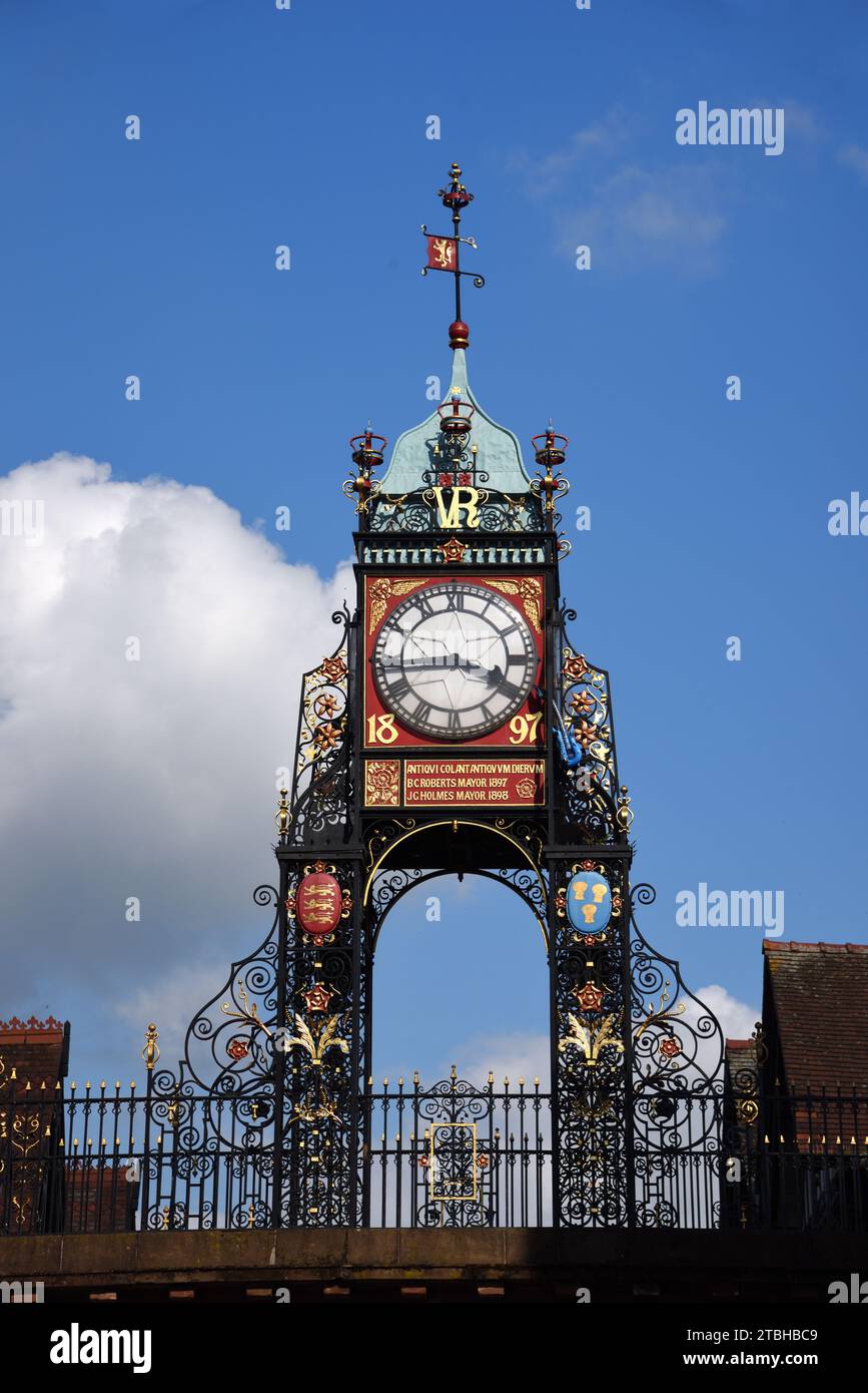 The Historic Wrought Iron Eastgate Clock (1899) built to Commemorate ...