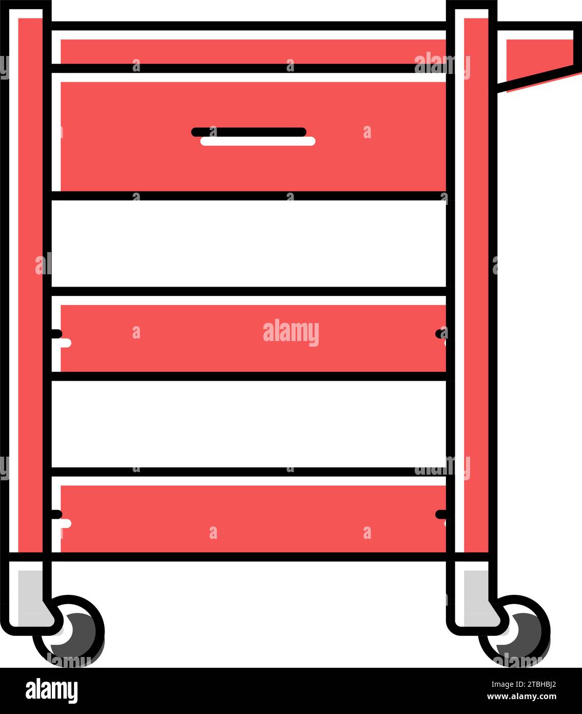 utility cart garage tool color icon vector illustration Stock Vector ...