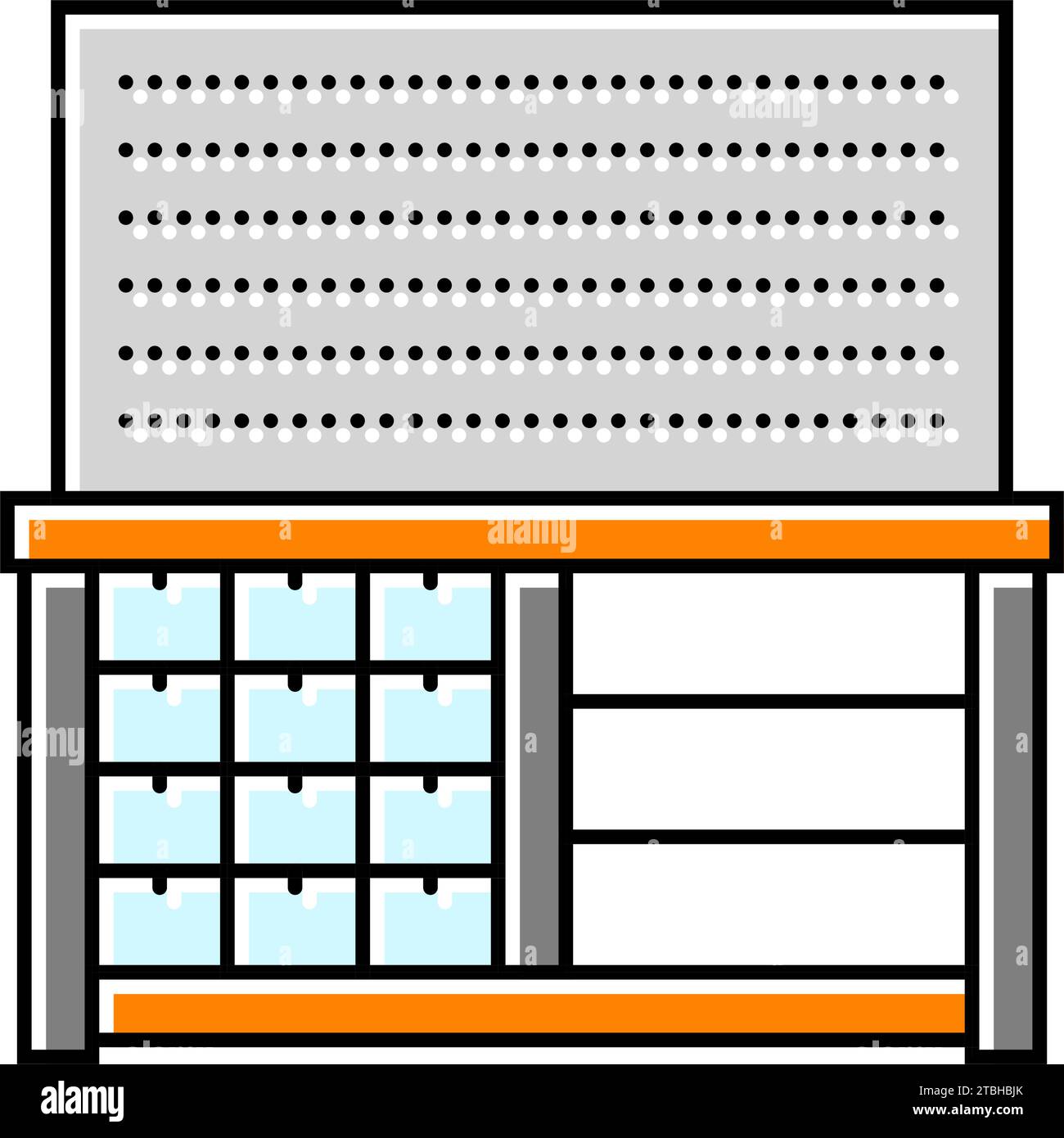 garage organizer tool color icon vector illustration Stock Vector Image ...