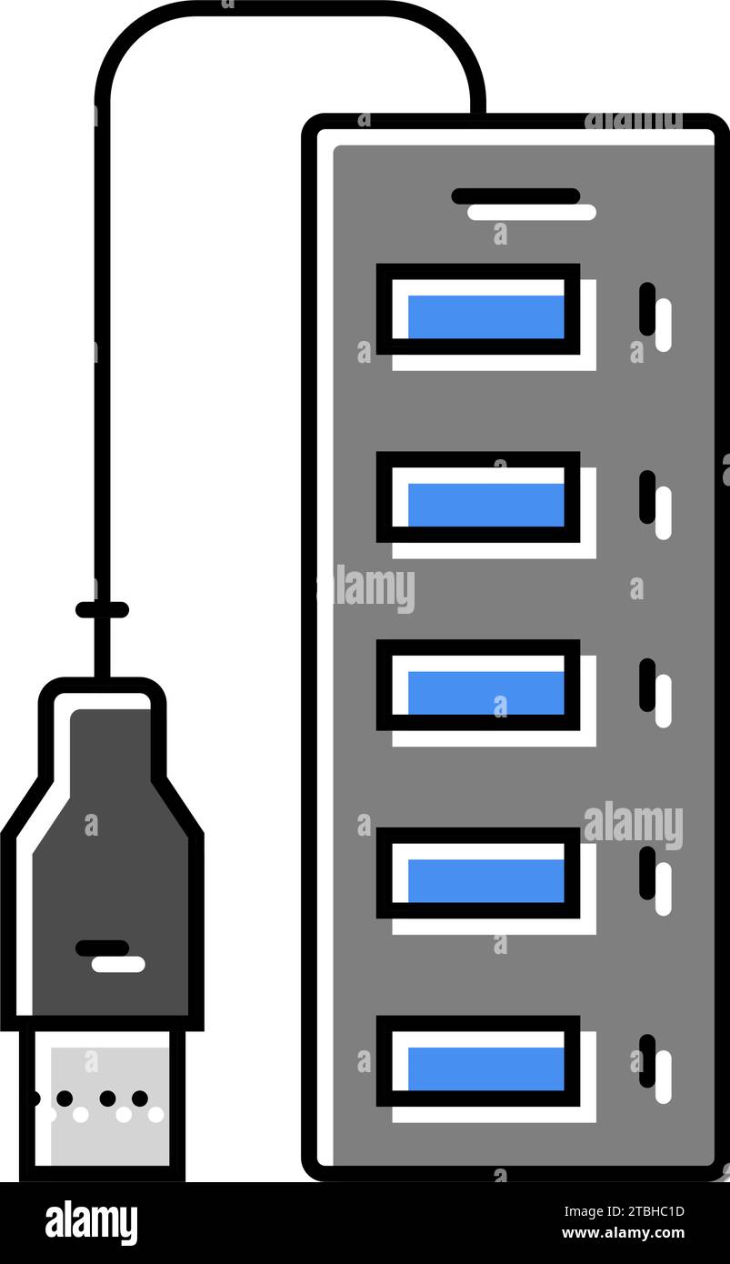 Usb hub monitor Cut Out Stock Images & Pictures - Alamy